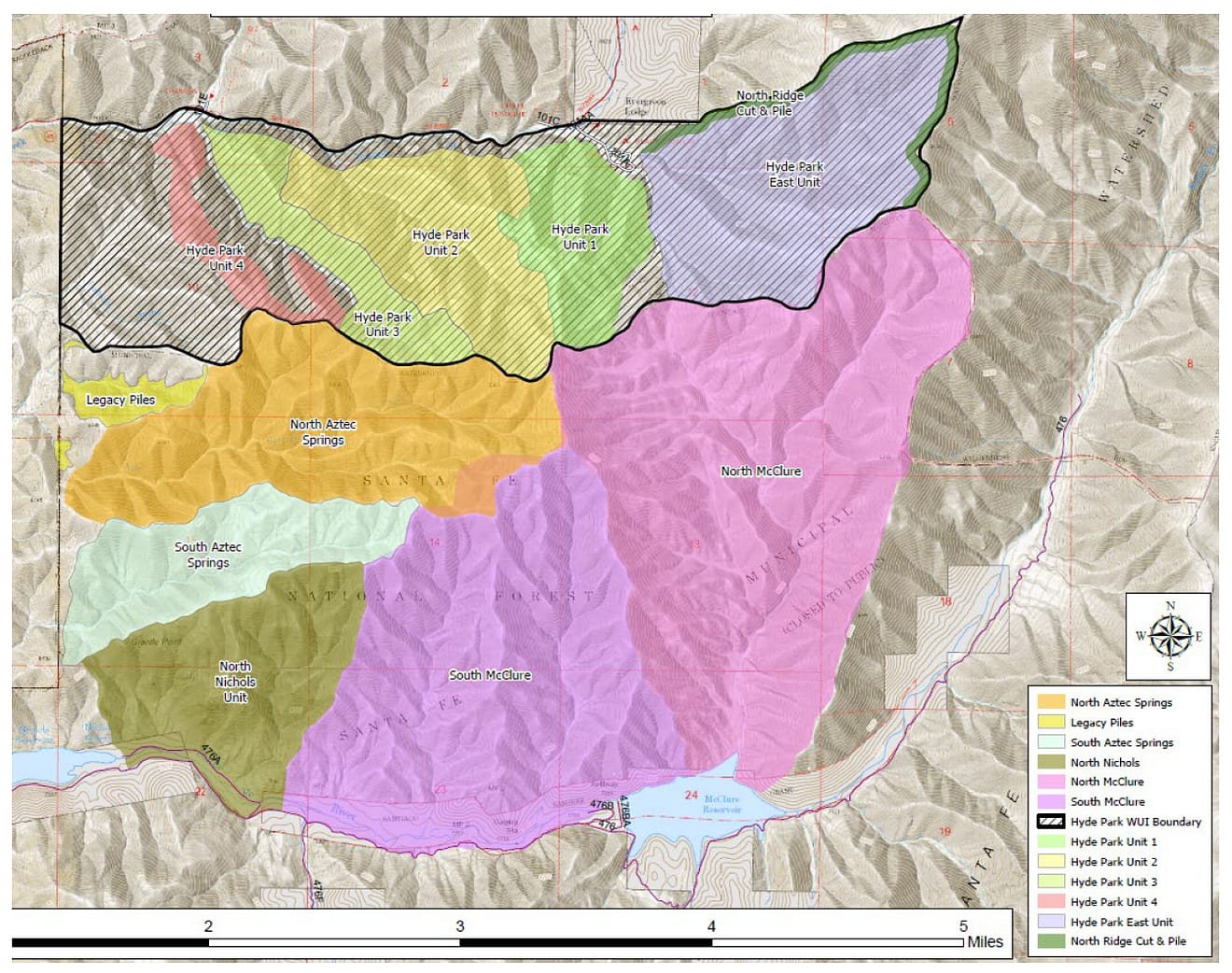 Tesuque burn units map - ­The Forest Advocate